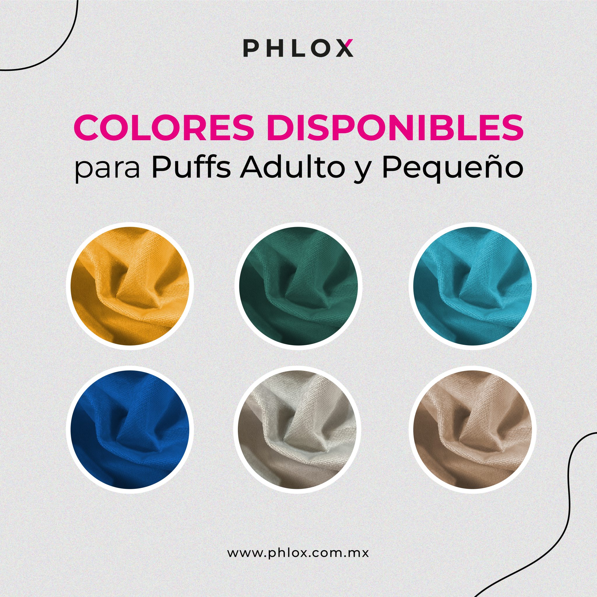 ¿Cómo elegir el color correcto para mi puff? | PHLOX - Creando espacios ...